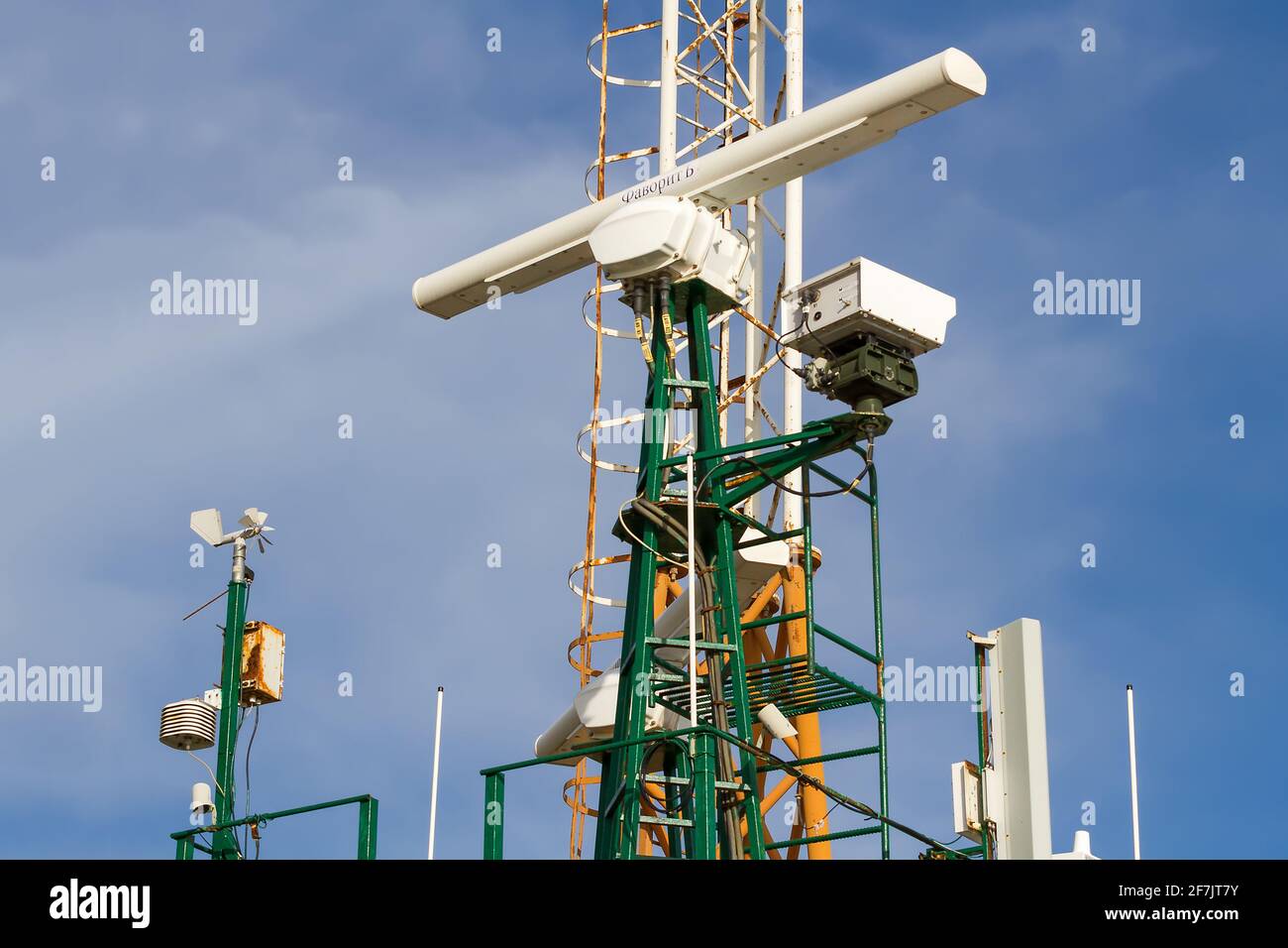 Russia. Krasnodar region. Telecommunications. Rapan coastal surface ...