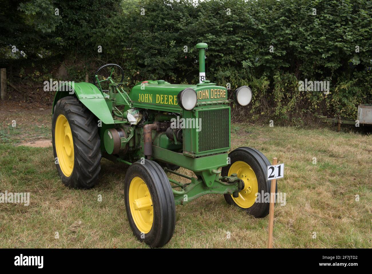 Vintage Green 1937 John Deere AR Tractor at Chagford Agricultural Show ...