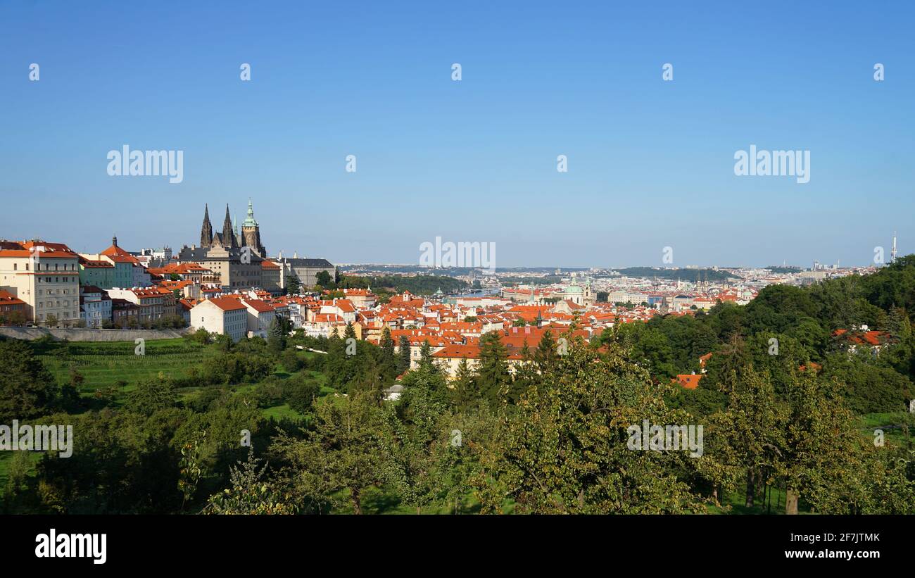 Prague czech republic spring landmark of european city hi-res stock ...