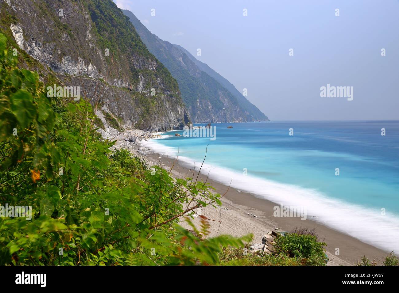 View of Qingshui Cliff, parts of Taroko National Park, located at ...