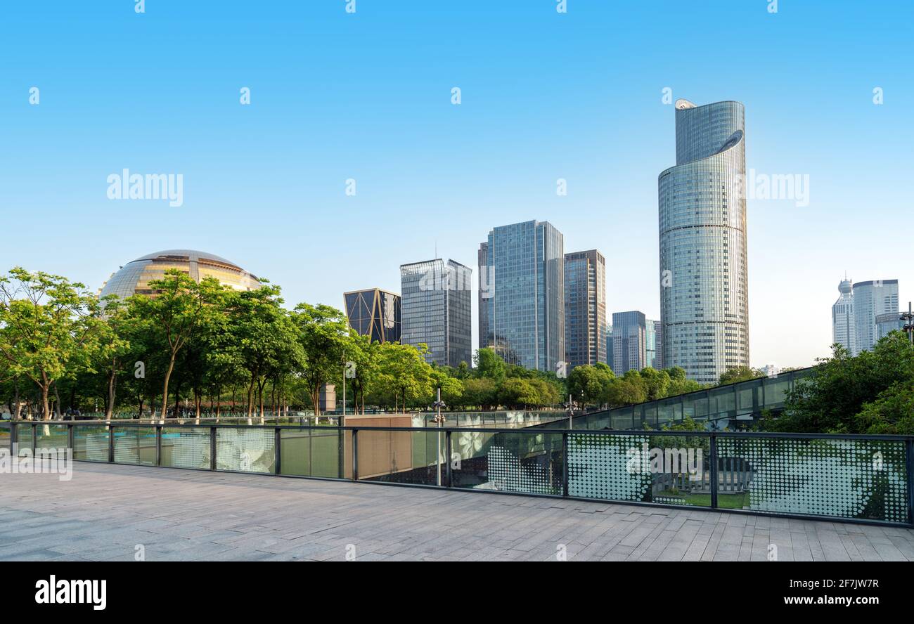Modern buildings in Hangzhou China Stock Photo - Alamy