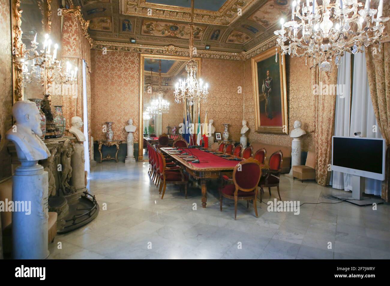 Palazzo Pretorio, Palazzo delle Aquile, City Hall in Palermo, Sicily ...