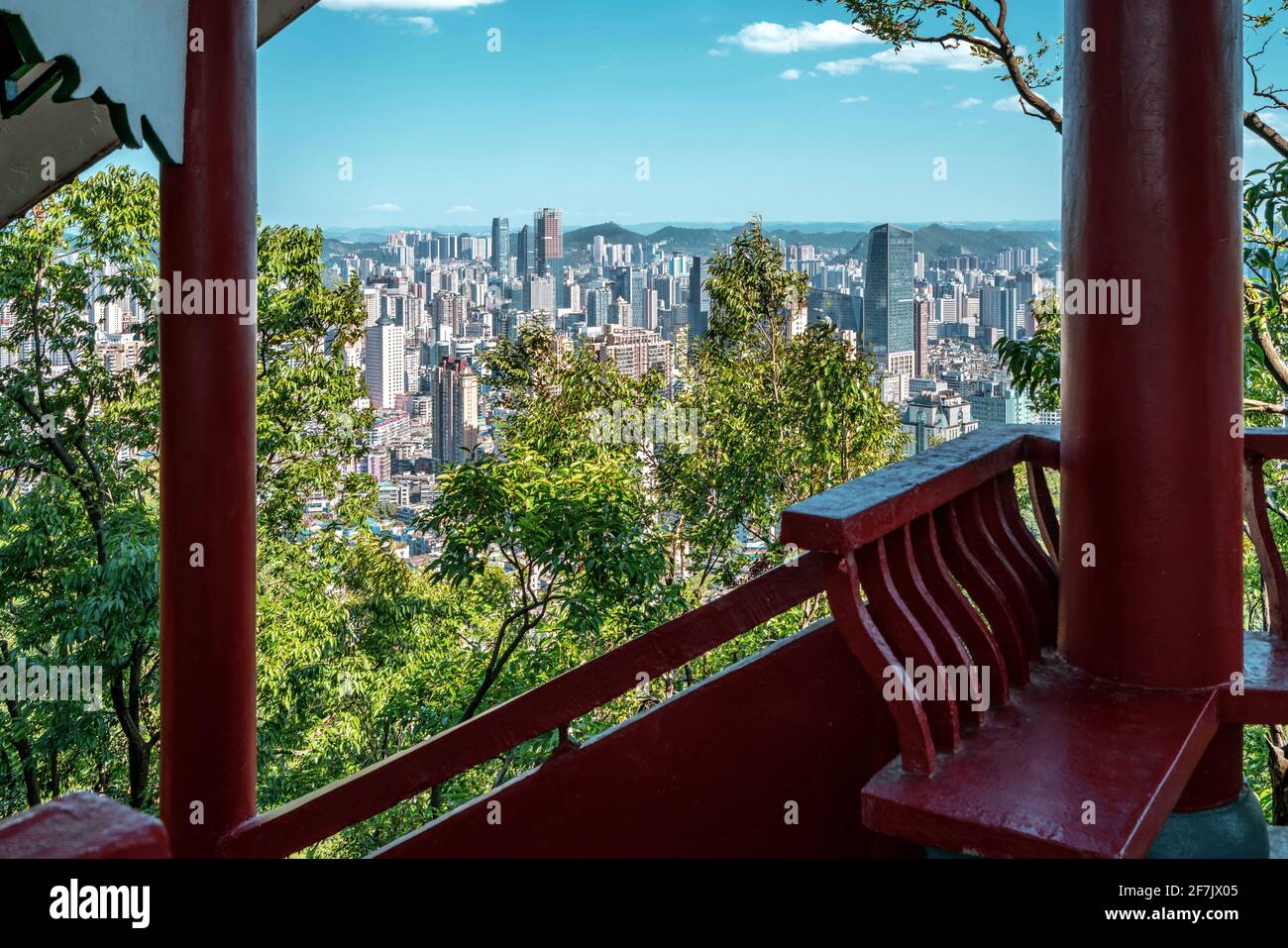 Aerial view of Guiyang city landscape, Guizhou, China Stock Photo - Alamy