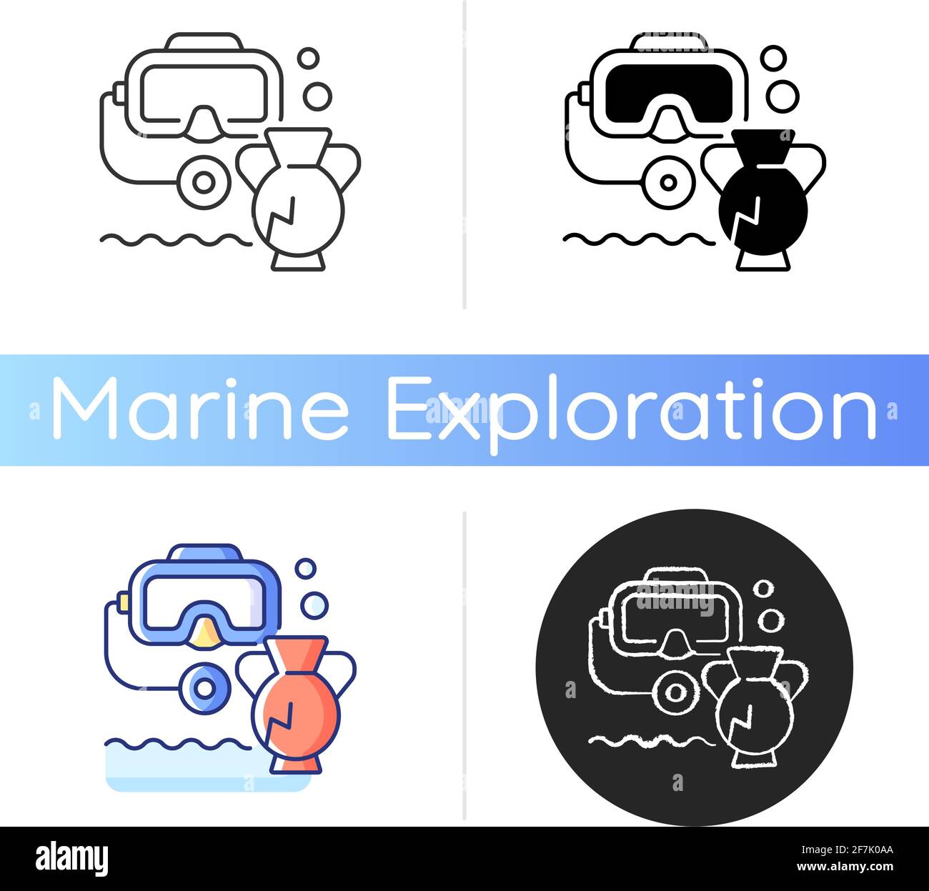 Underwater archaeology icon Stock Vector Image & Art - Alamy