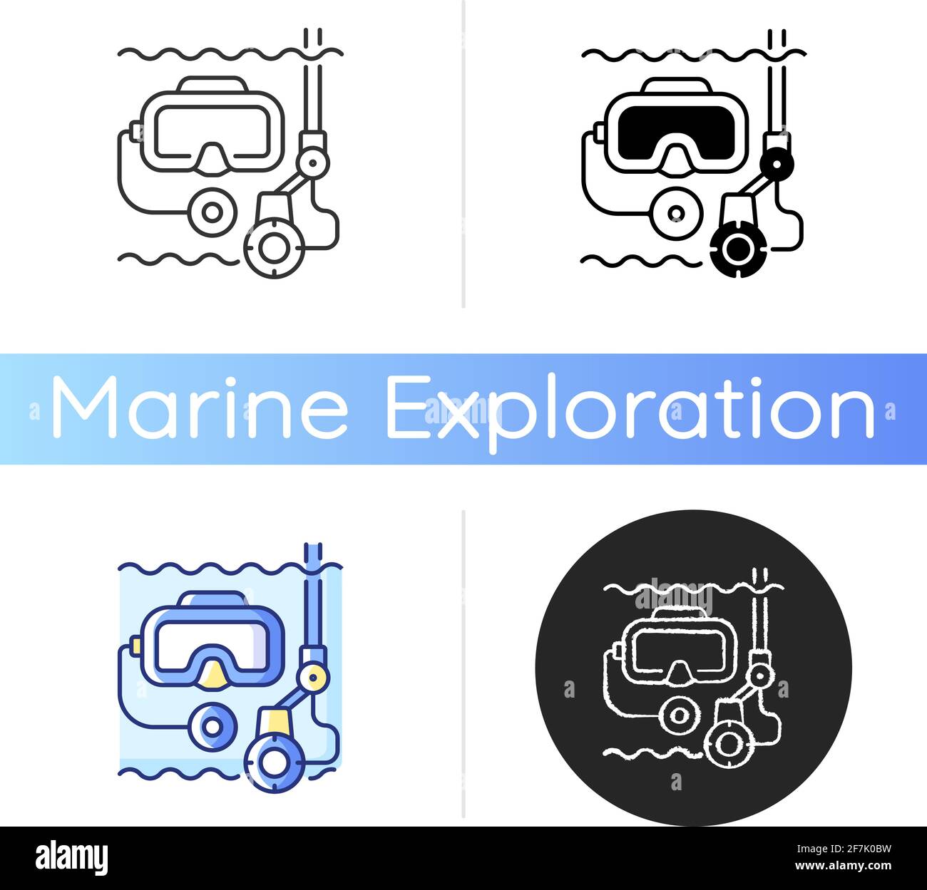 Underwater inspection icon Stock Vector Image & Art - Alamy