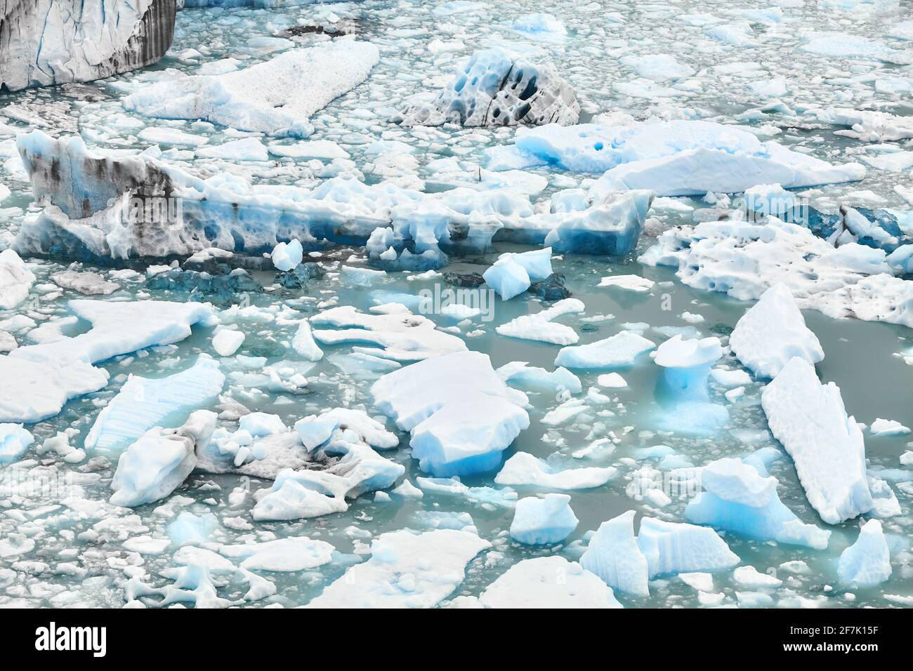 Chunks of ice from melting glacier in water Stock Photo - Alamy