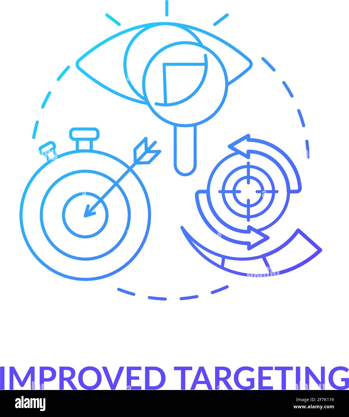 Customer targeting blue Stock Vector Images - Alamy