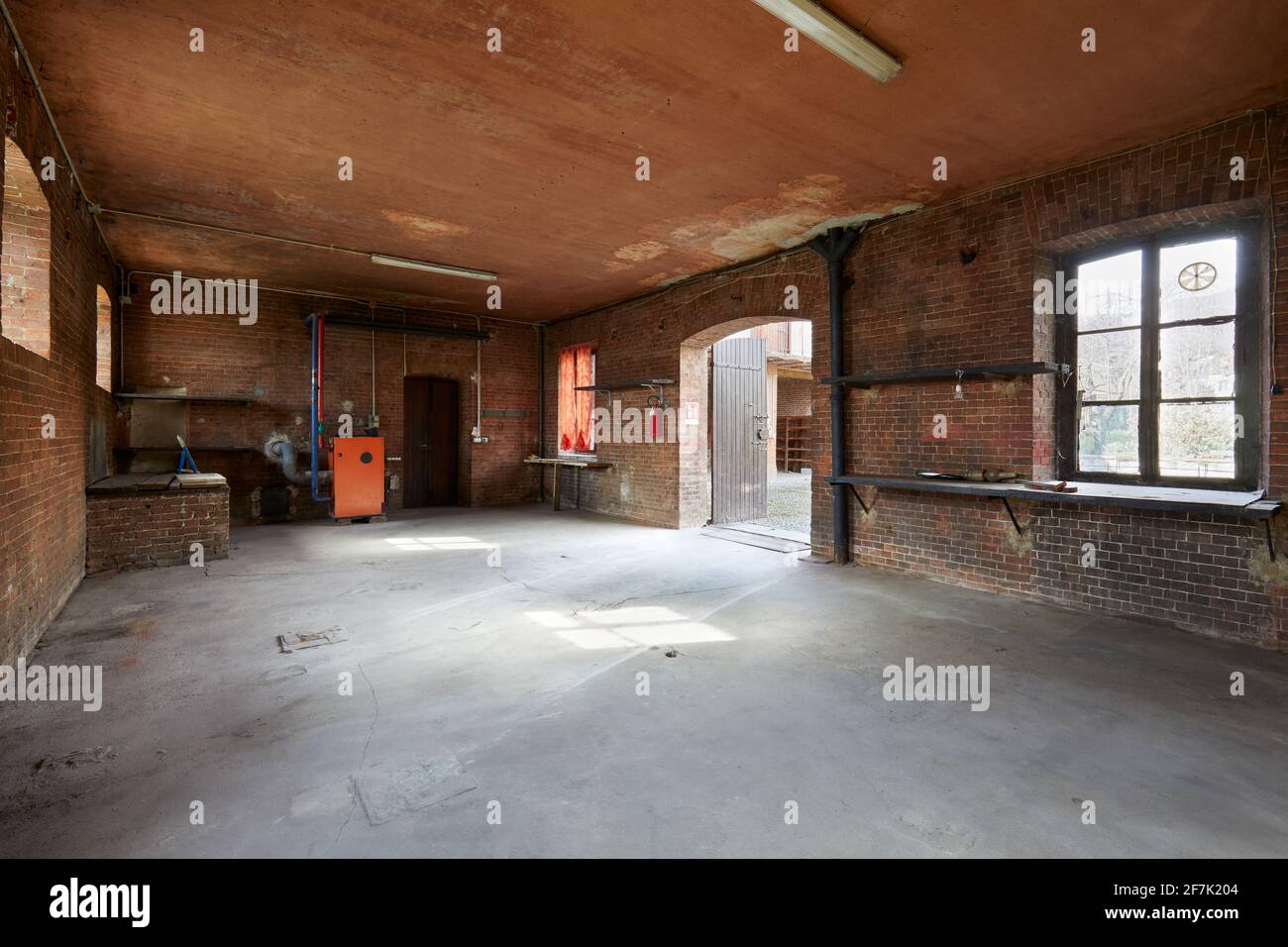 Old Brick Warehouse Interior
