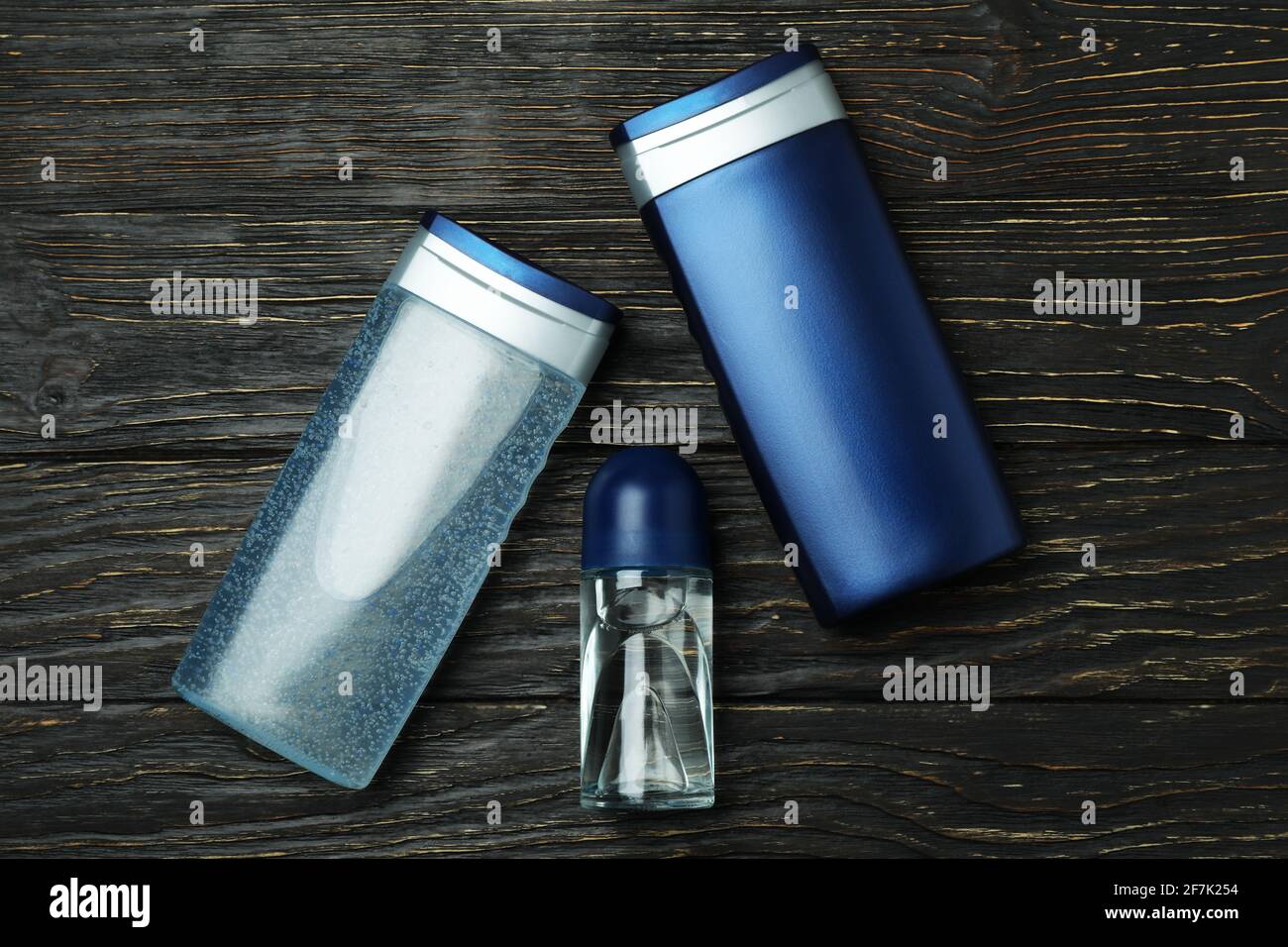 Concept of men's hygiene on wooden background Stock Photo - Alamy