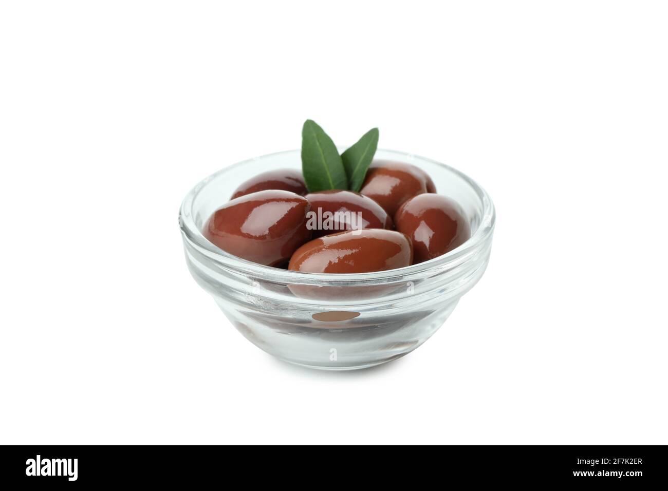 Bowl of red olives isolated on white background Stock Photo - Alamy