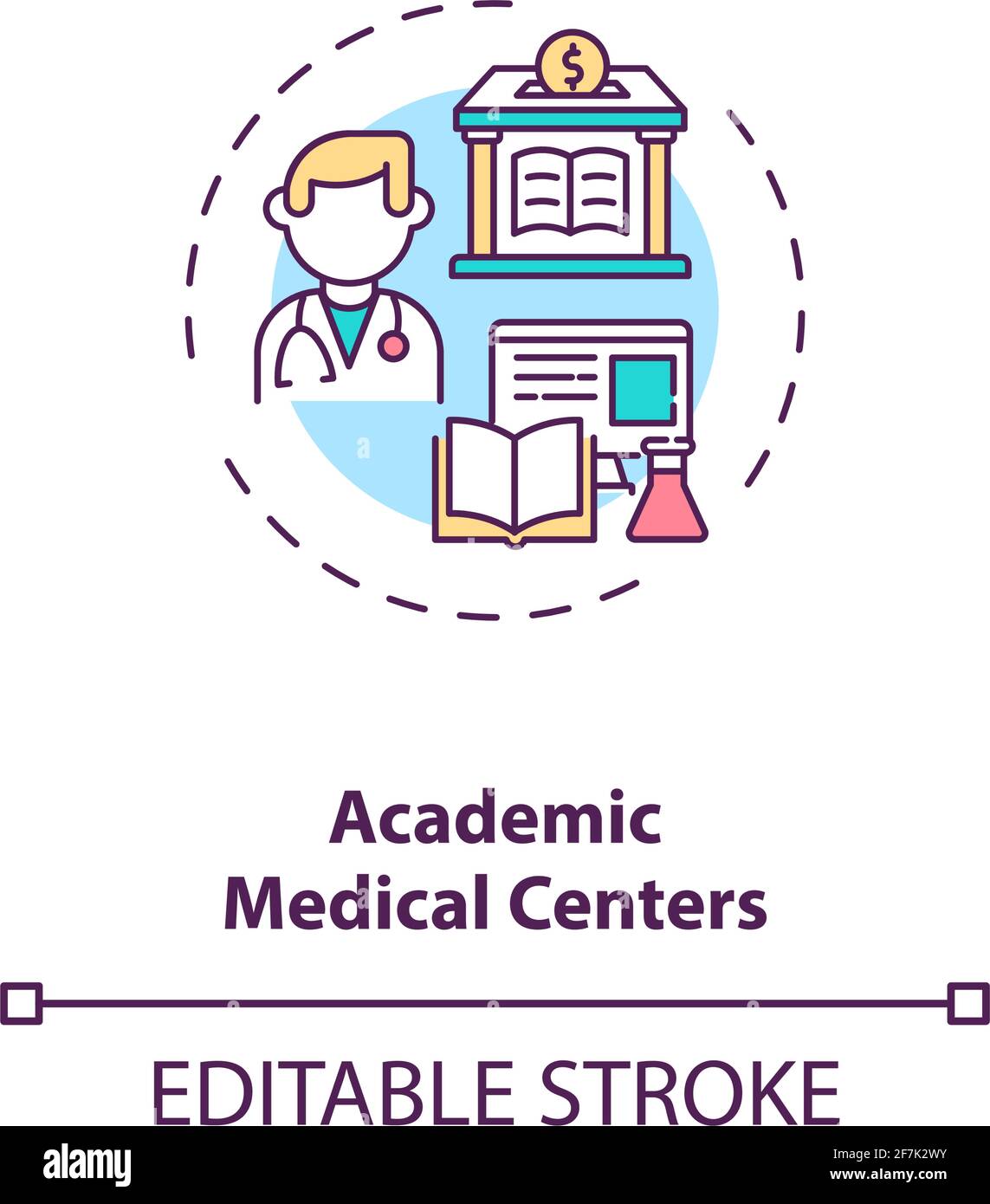 Academic medical centers concept icon Stock Vector Image & Art - Alamy