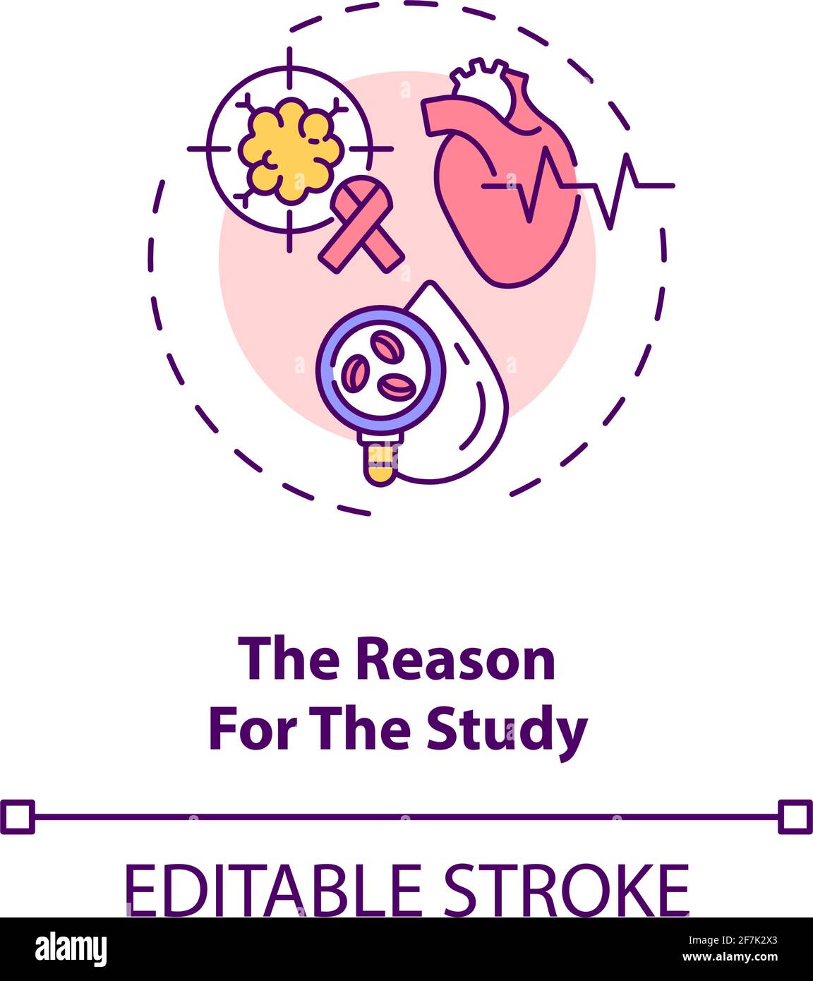 Reason for study concept icon Stock Vector Image & Art - Alamy
