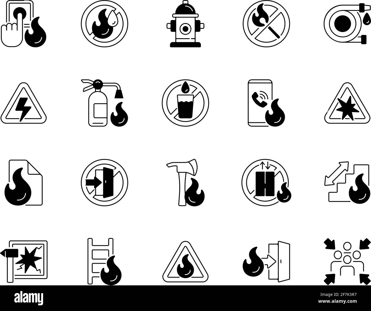 Fire extinguisher fire blanket safety Stock Vector Images - Alamy