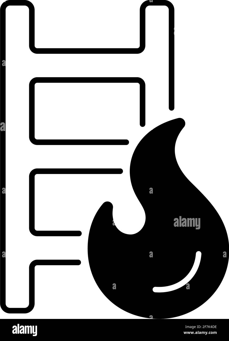 Evacuation ladder icon outline Stock Vector Images - Alamy