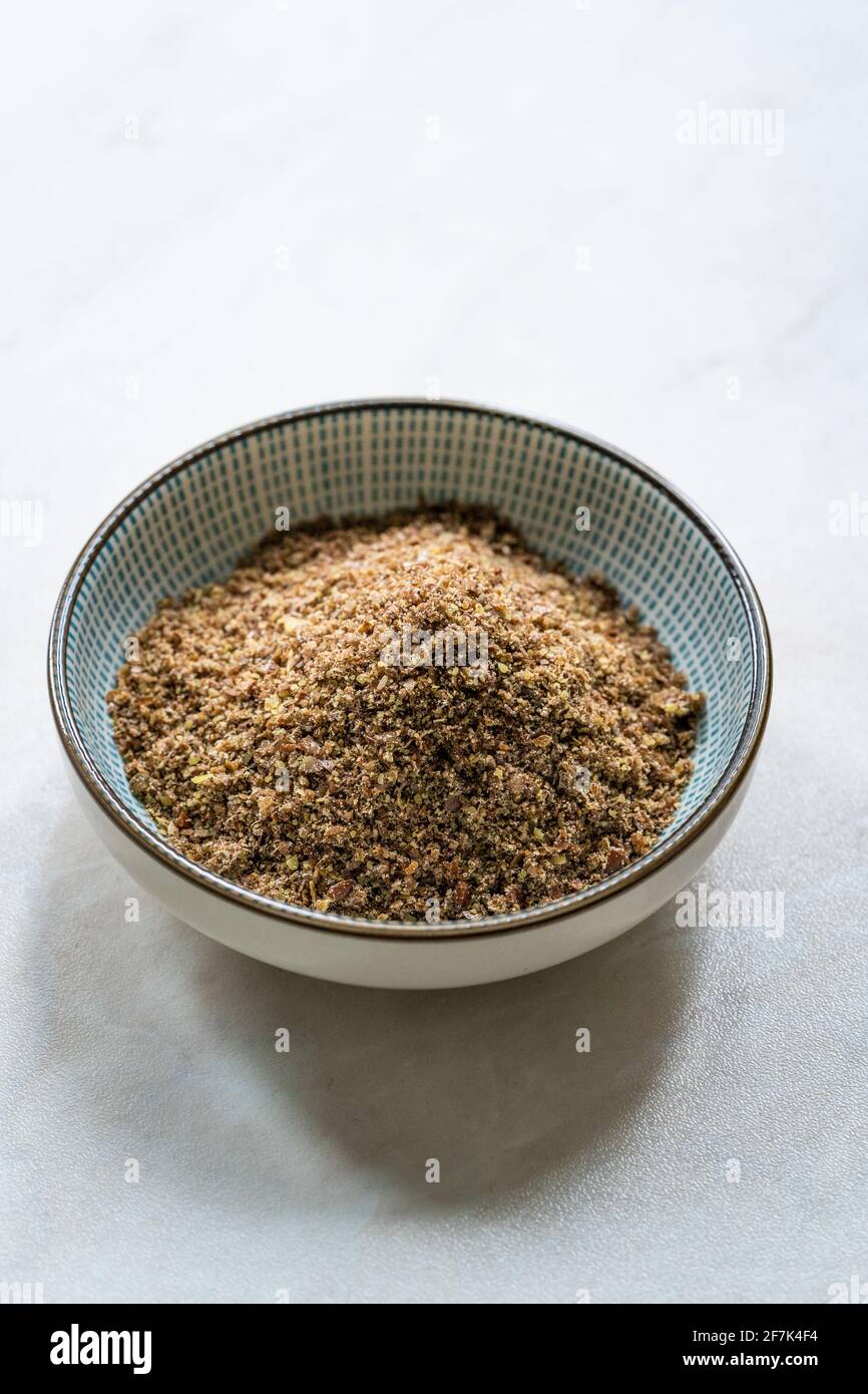 Flax Seed Powder. Linseed. Linum Usitatissimum. Ready to Use Stock ...