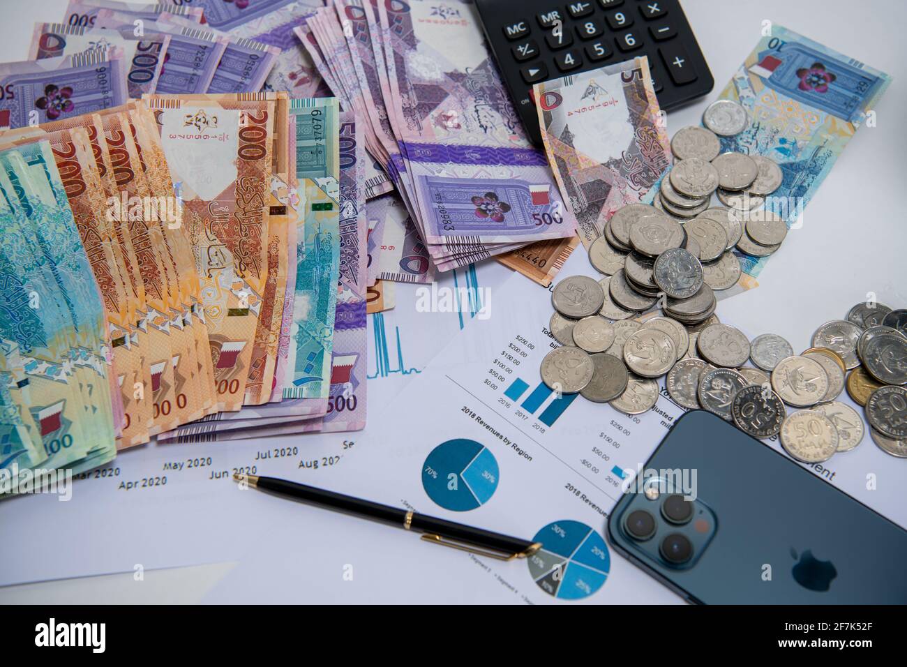 Qatar Currency Newley Launched Bank Notes. Qatari Riyal ,Notes ...