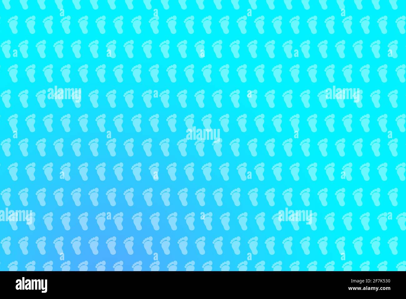 Background feet footprint barefoot sole of foot symbol blue white ...