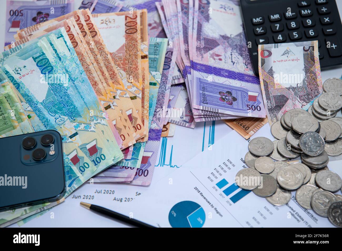 Qatar Currency Newley Launched Bank Notes. Qatari Riyal ,Notes ...