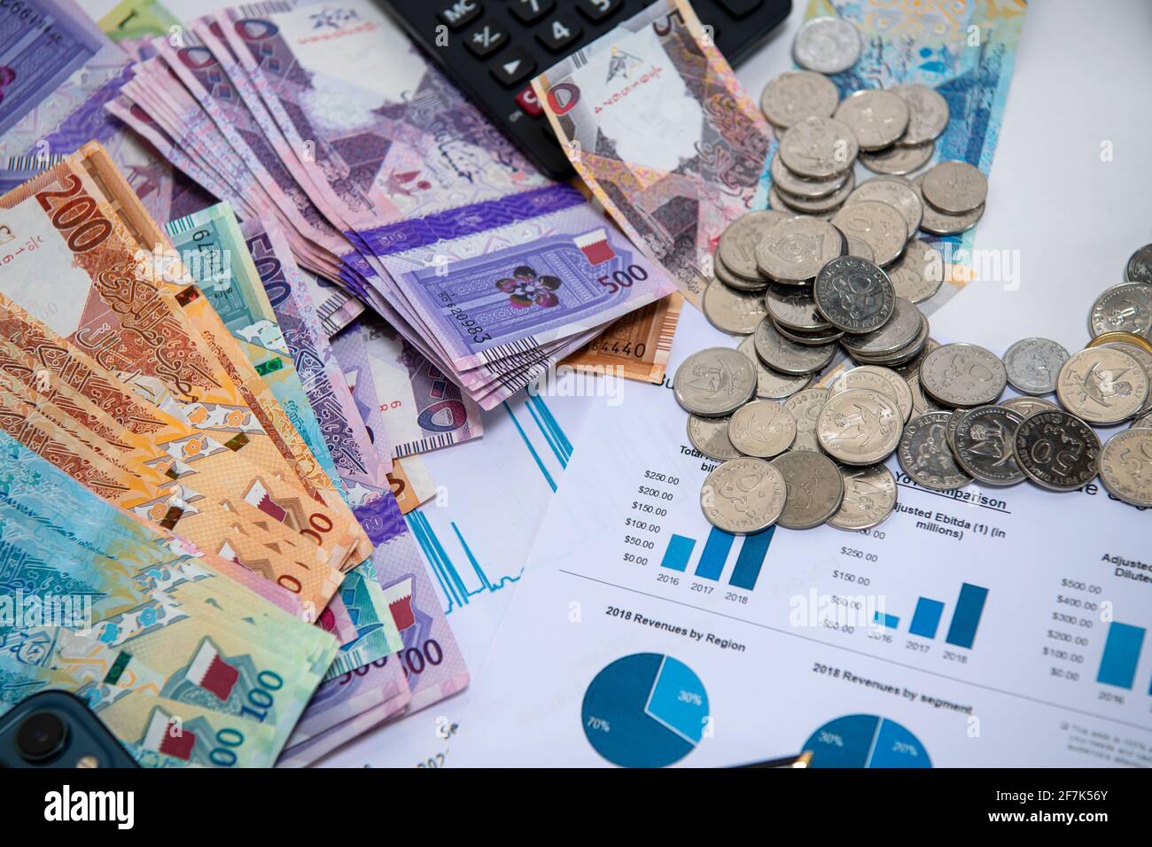 Qatar Currency Newley Launched Bank Notes. Qatari Riyal ,Notes ...