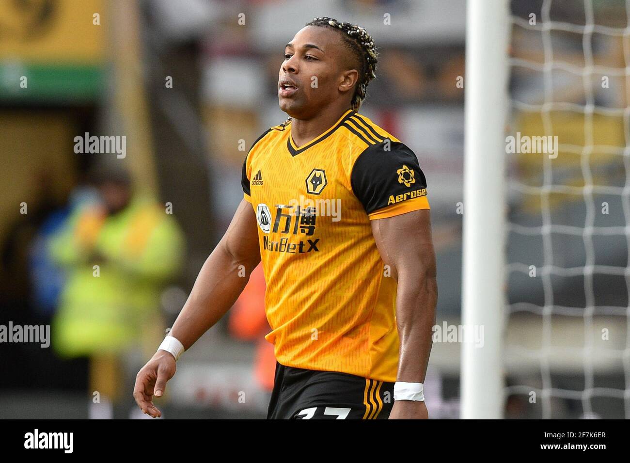Adama Traore #37 of Wolverhampton Wanderers during the game Stock Photo ...