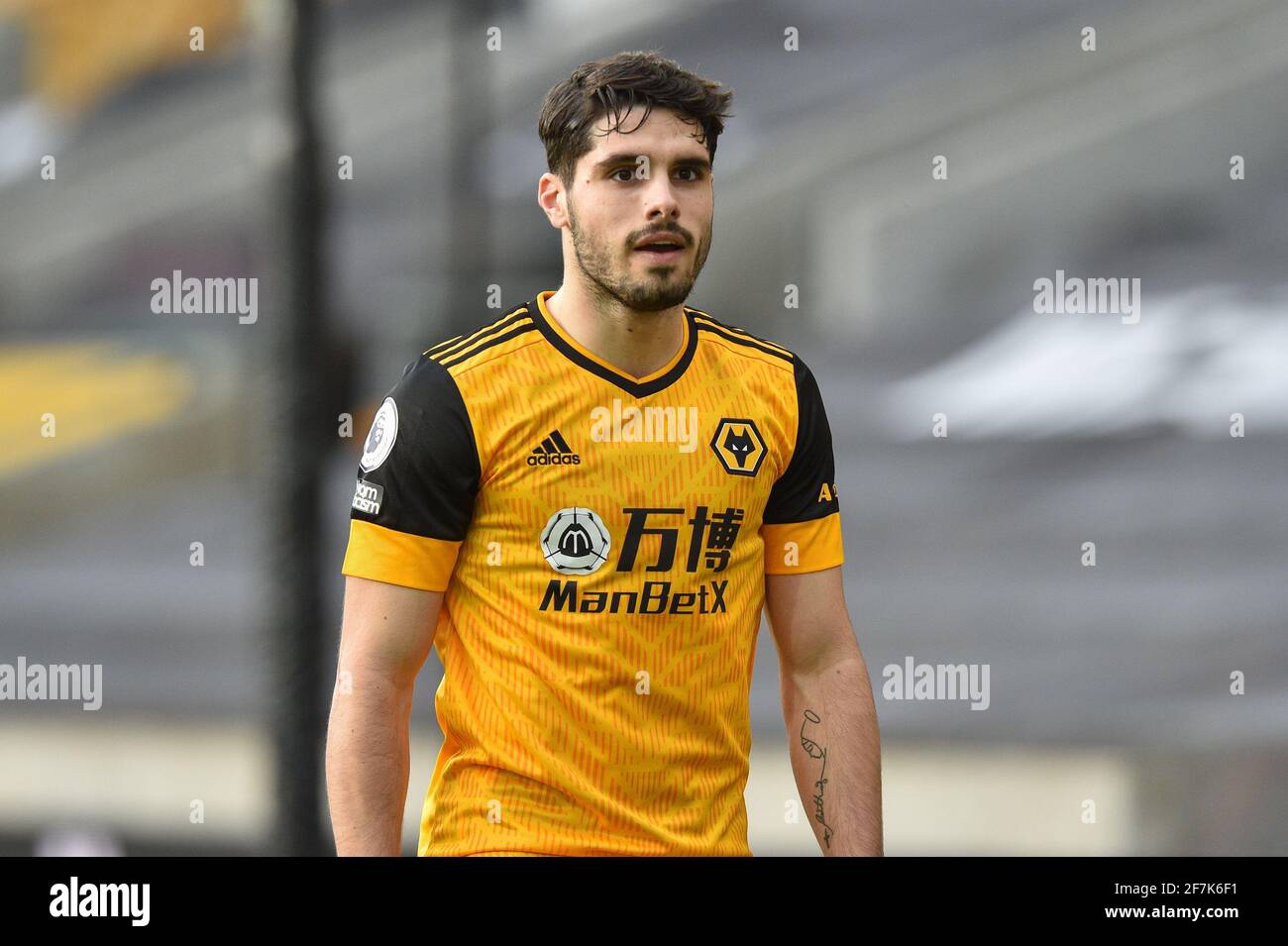Pedro Neto #7 of Wolverhampton Wanderers during the game Stock Photo ...