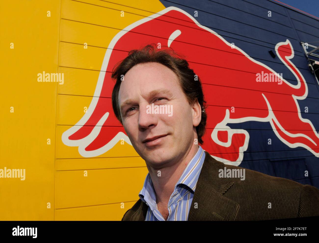 Christian Horner Team Principal of the Red Bull F1 Racing Team at their ...
