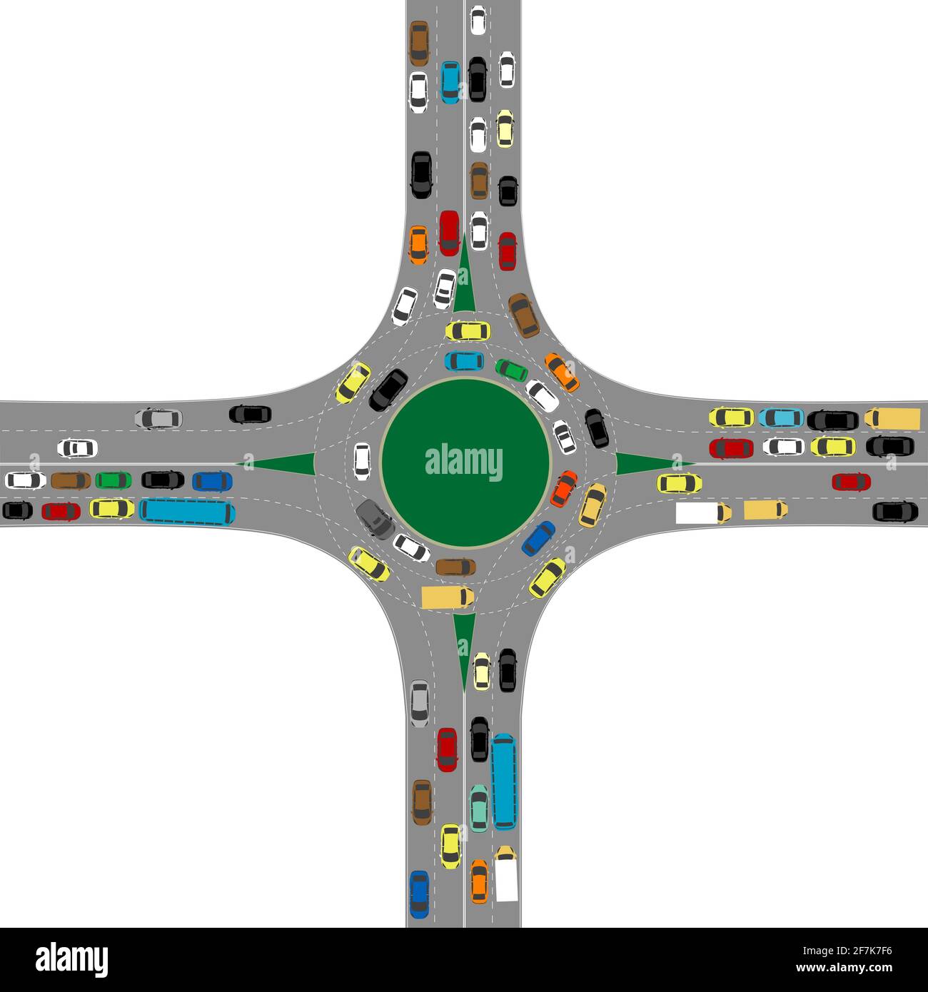 Roundabout Stock Vector Images - Alamy