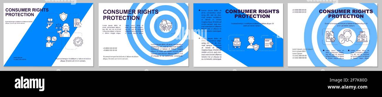 Consumer rights protection brochure template Stock Vector Image & Art ...