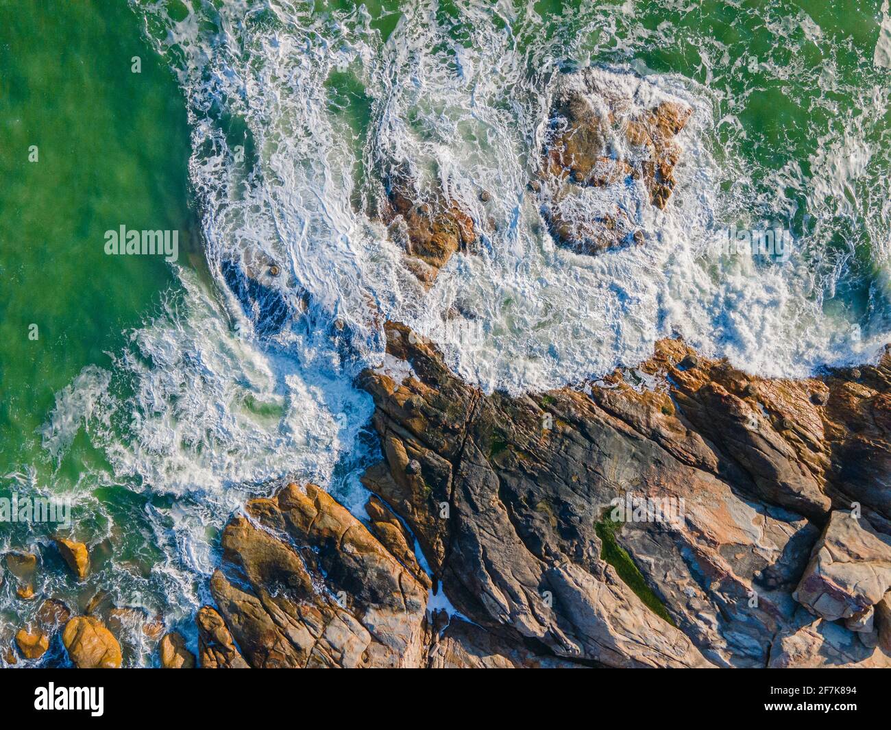 Aerial view of the coastline in Fujian province, China Stock Photo - Alamy