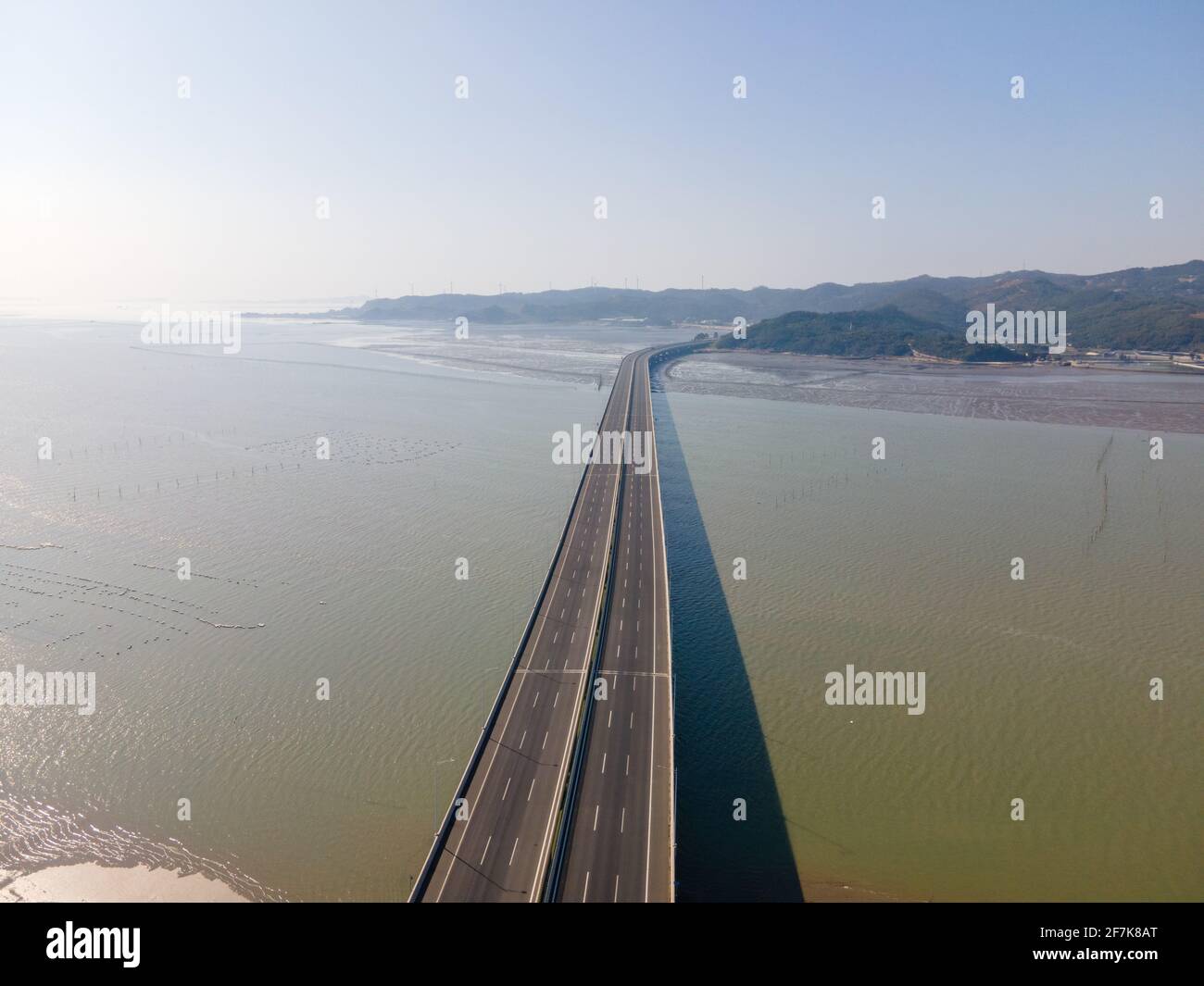 A bridge over sea in Fujian province, China Stock Photo - Alamy