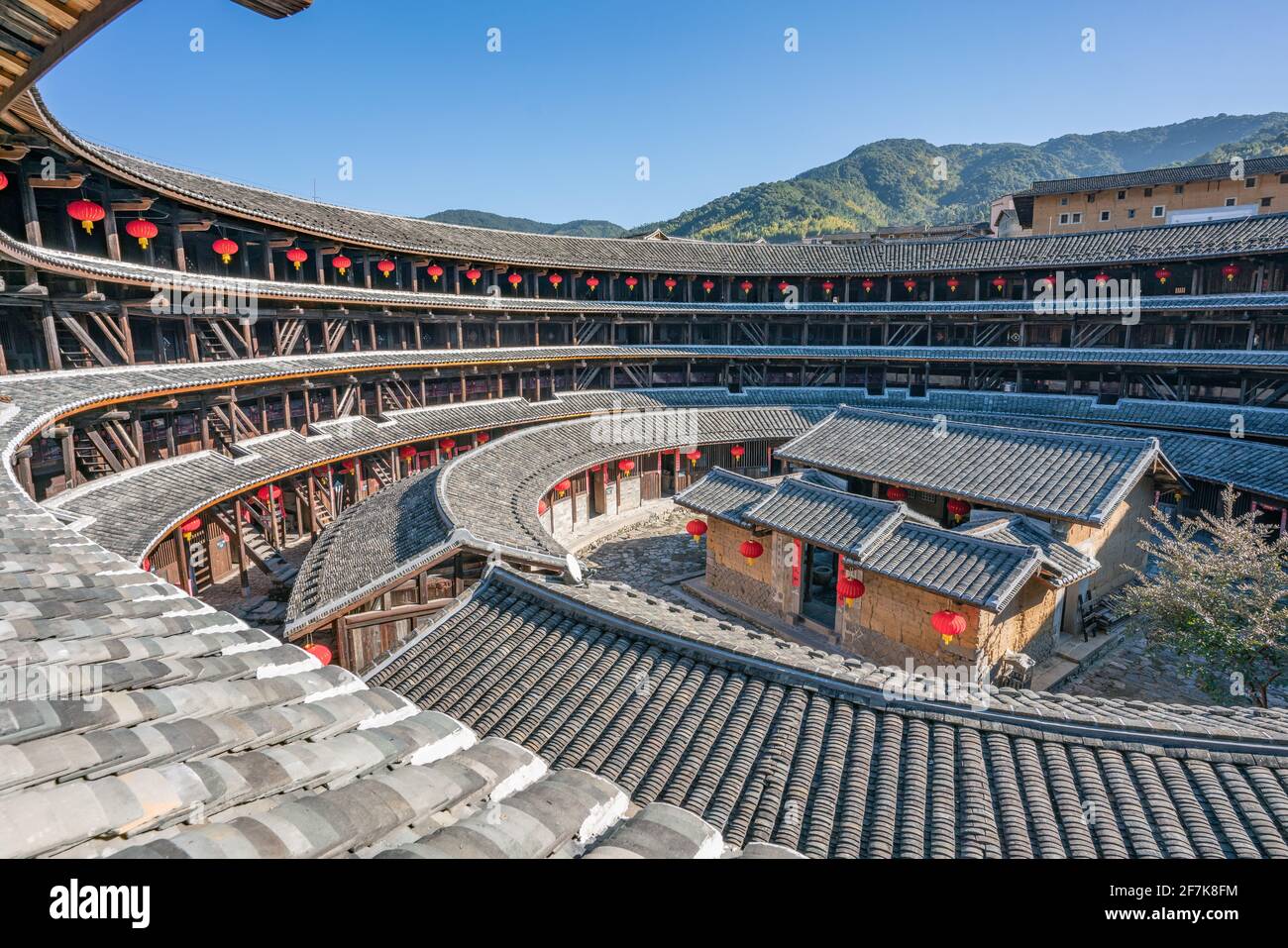 Interior view fujian tulou building hi-res stock photography and images ...