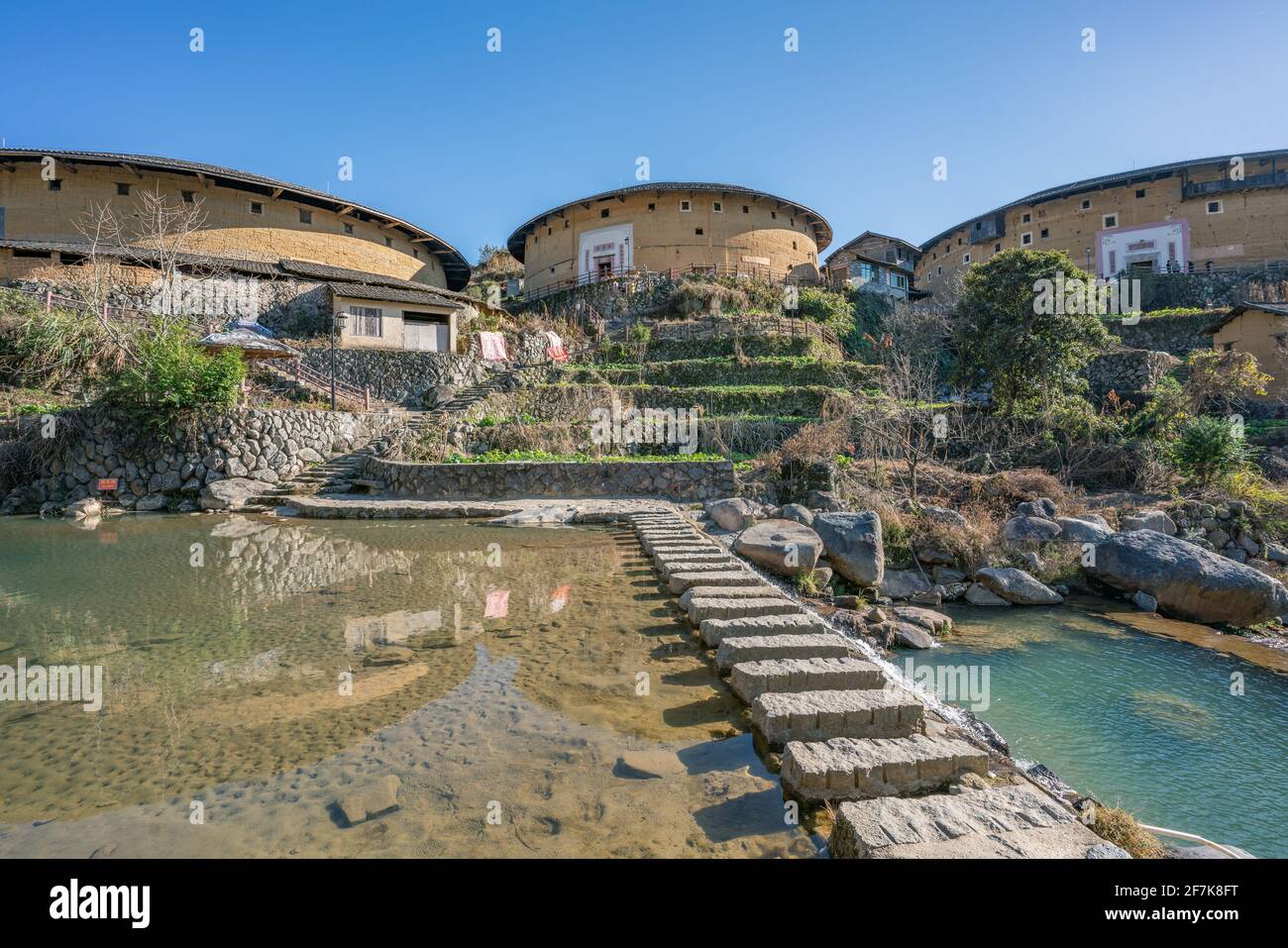 Tulou, a traditional Chinese architecture in Fujian province, China ...