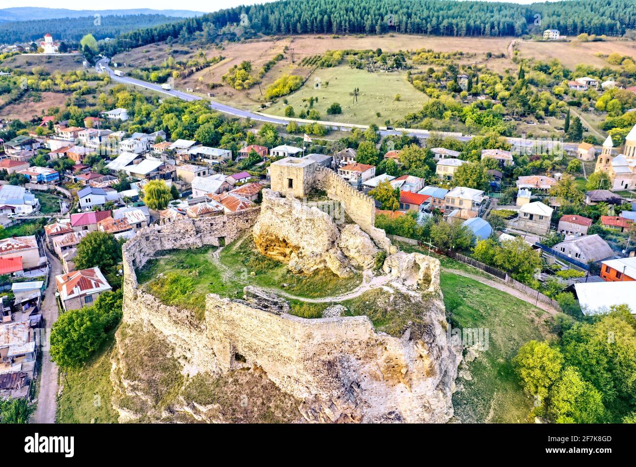 Panorama of the city of Surami, travel to Georgia Stock Photo - Alamy