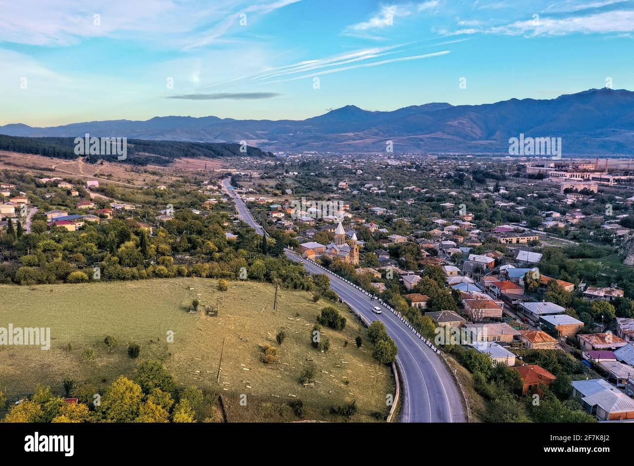 Panorama of the city of Surami, travel to Georgia Stock Photo - Alamy