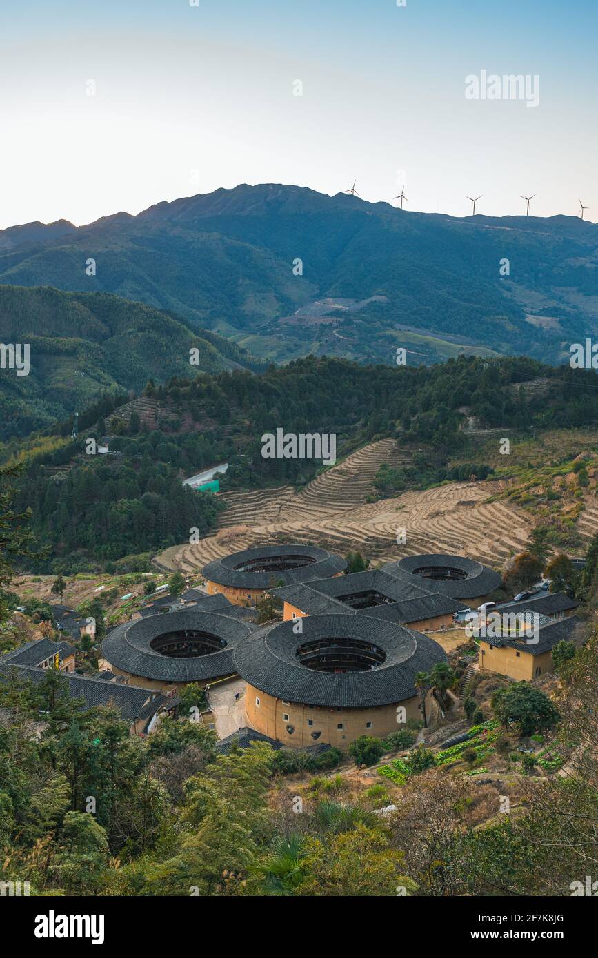 Tulou, a traditional Chinese architecture in Fujian province, China ...