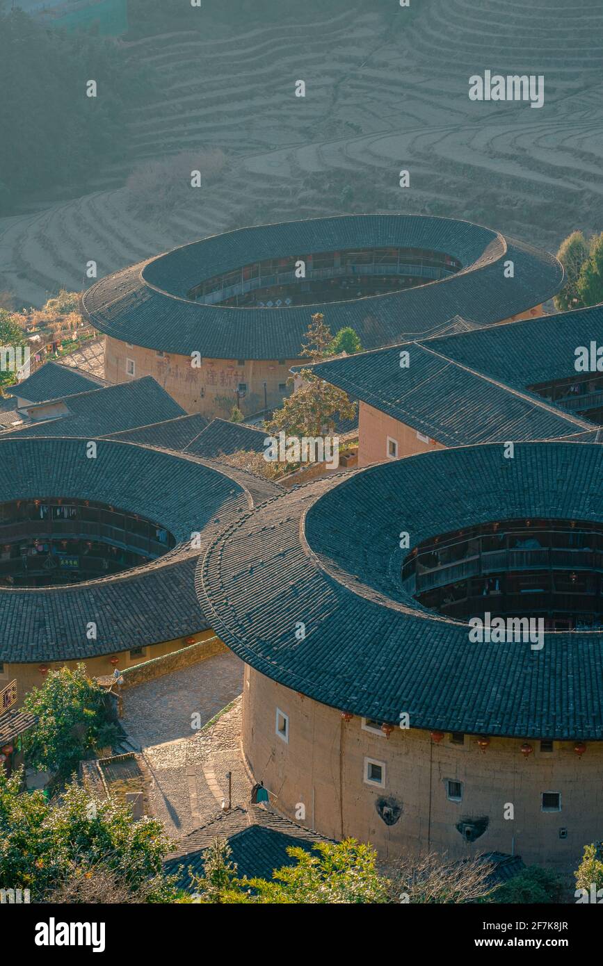 Tulou, a traditional Chinese architecture in Fujian province, China ...