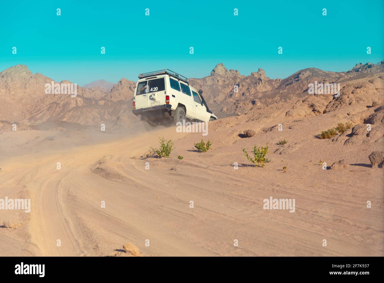 4x4 off-road safari. Egypt. Sinai desert Stock Photo - Alamy