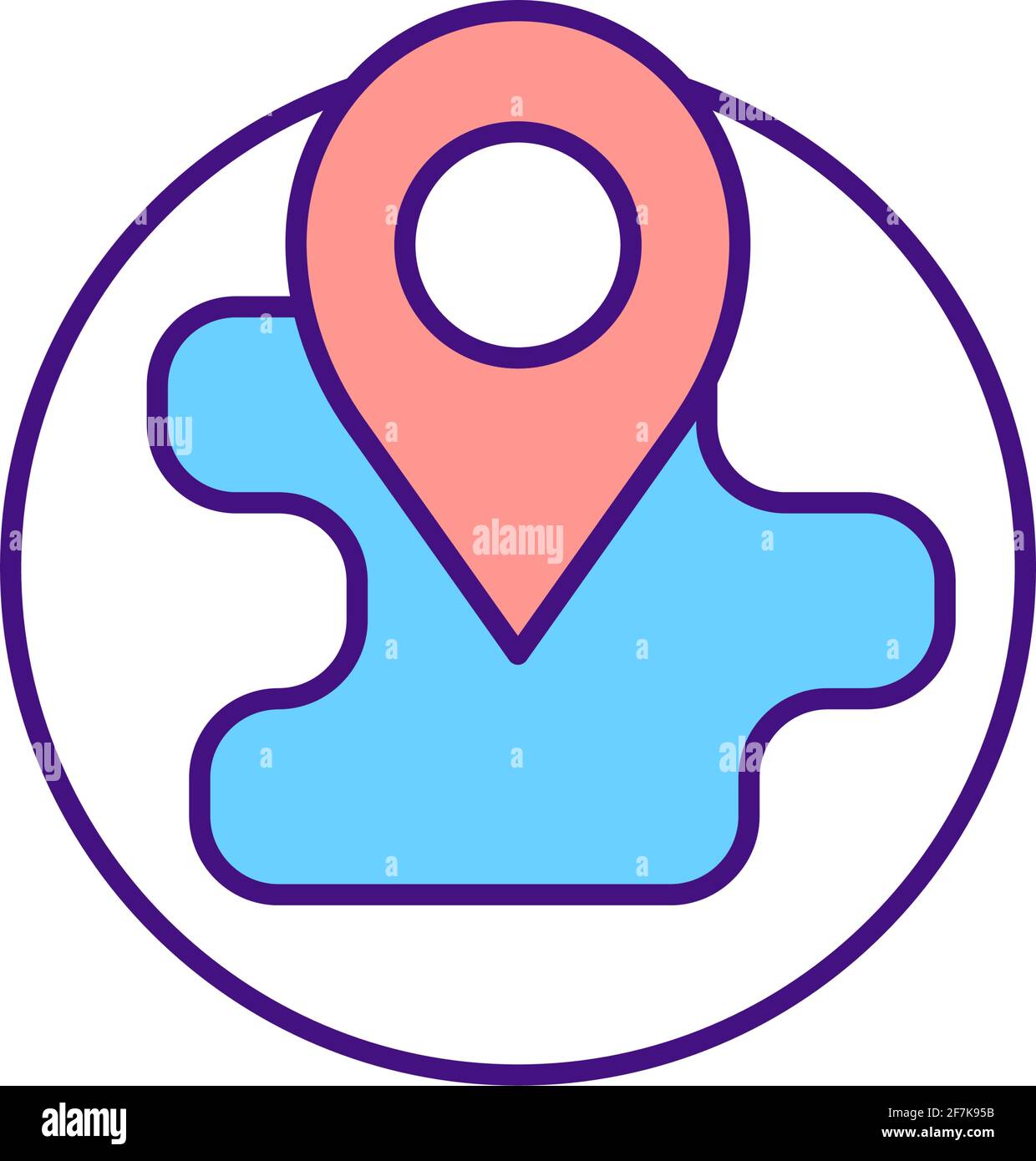 Location on globe RGB color icon Stock Vector Image & Art - Alamy