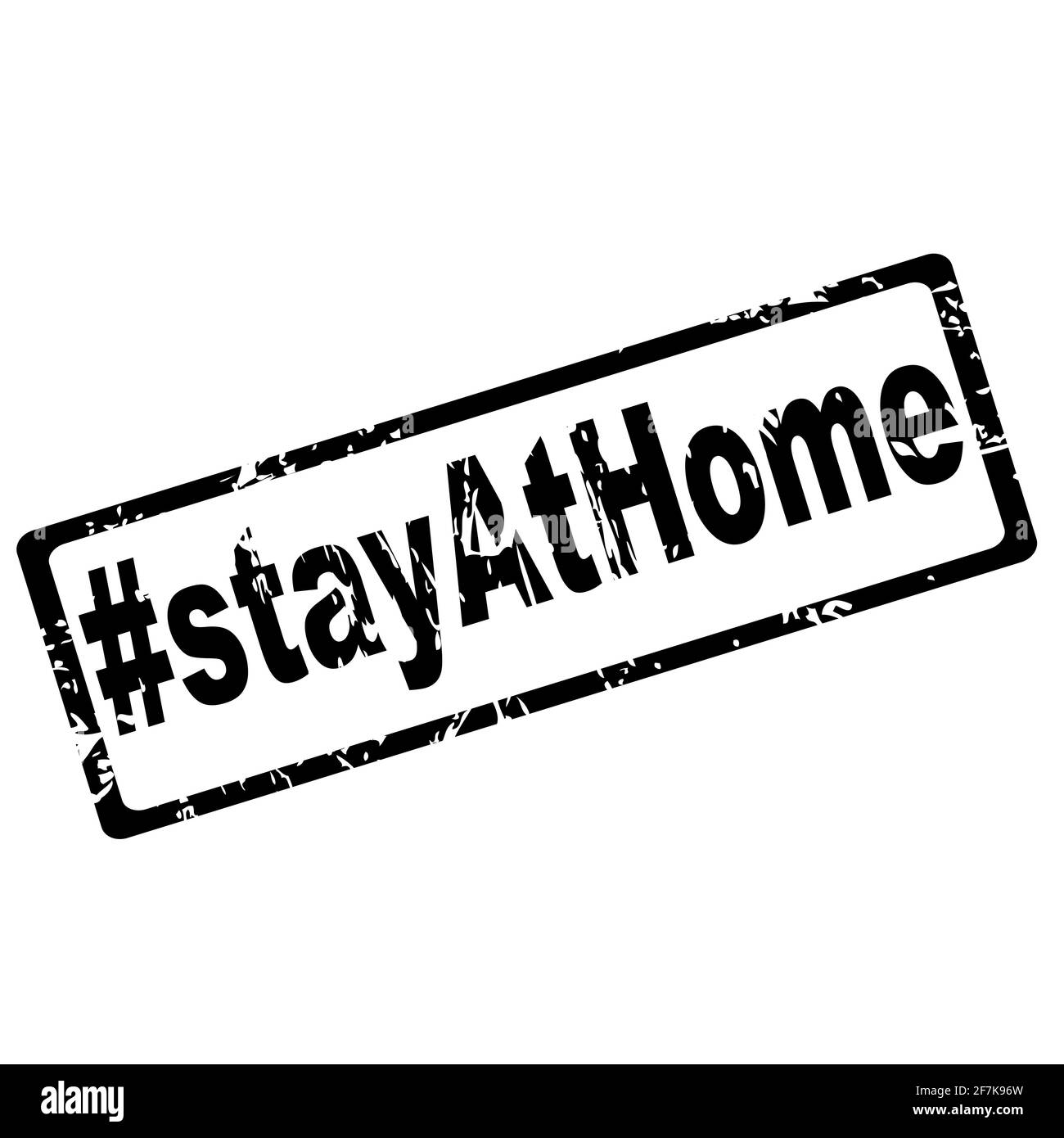 Stay at home rubber stamp isolated on white background Stock Vector ...