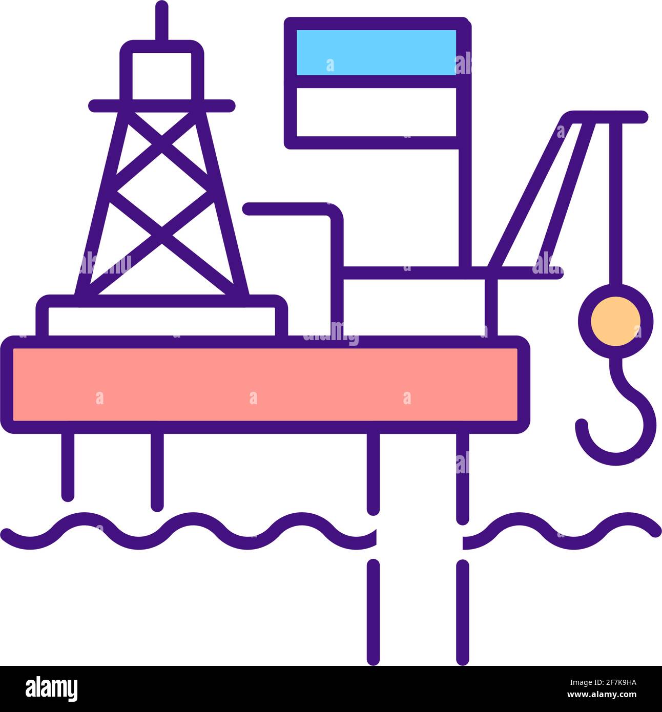 Offshore platform Cut Out Stock Images & Pictures - Alamy