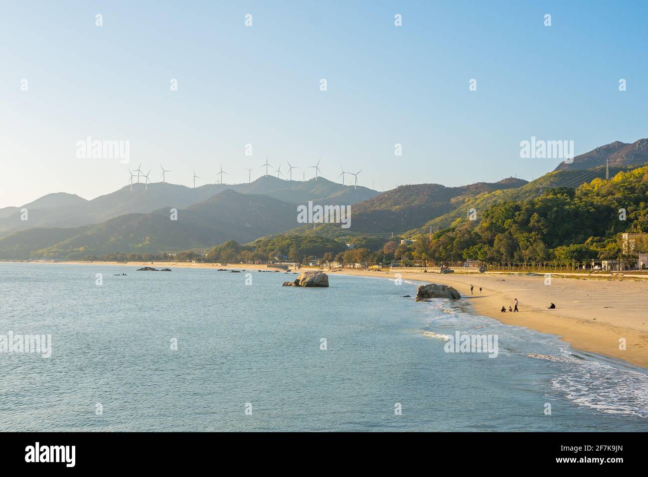 The beach and coastline view in Fujian, China Stock Photo - Alamy