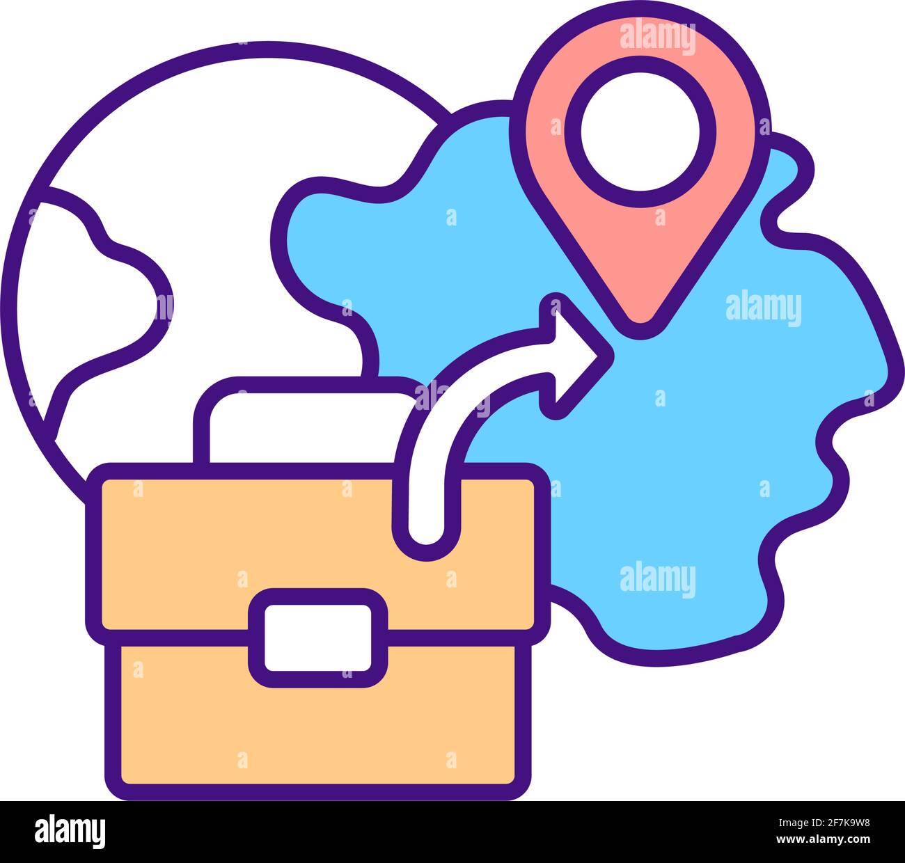 Employment abroad Stock Vector Images - Alamy