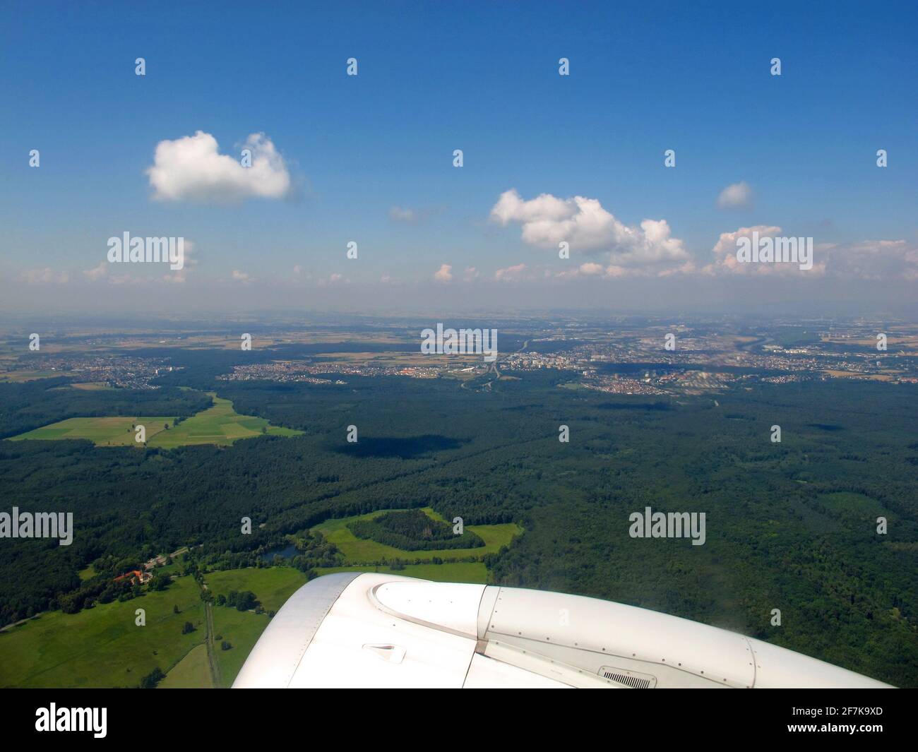 The view on Italy from the airplane Stock Photo - Alamy