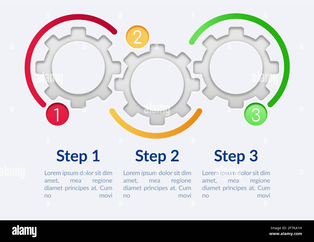 Empty circle gears vector infographic template Stock Vector Image & Art ...