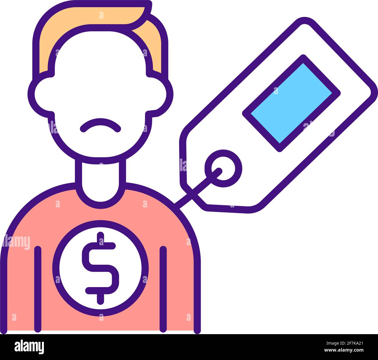 Human trafficking RGB color icon Stock Vector Image & Art - Alamy