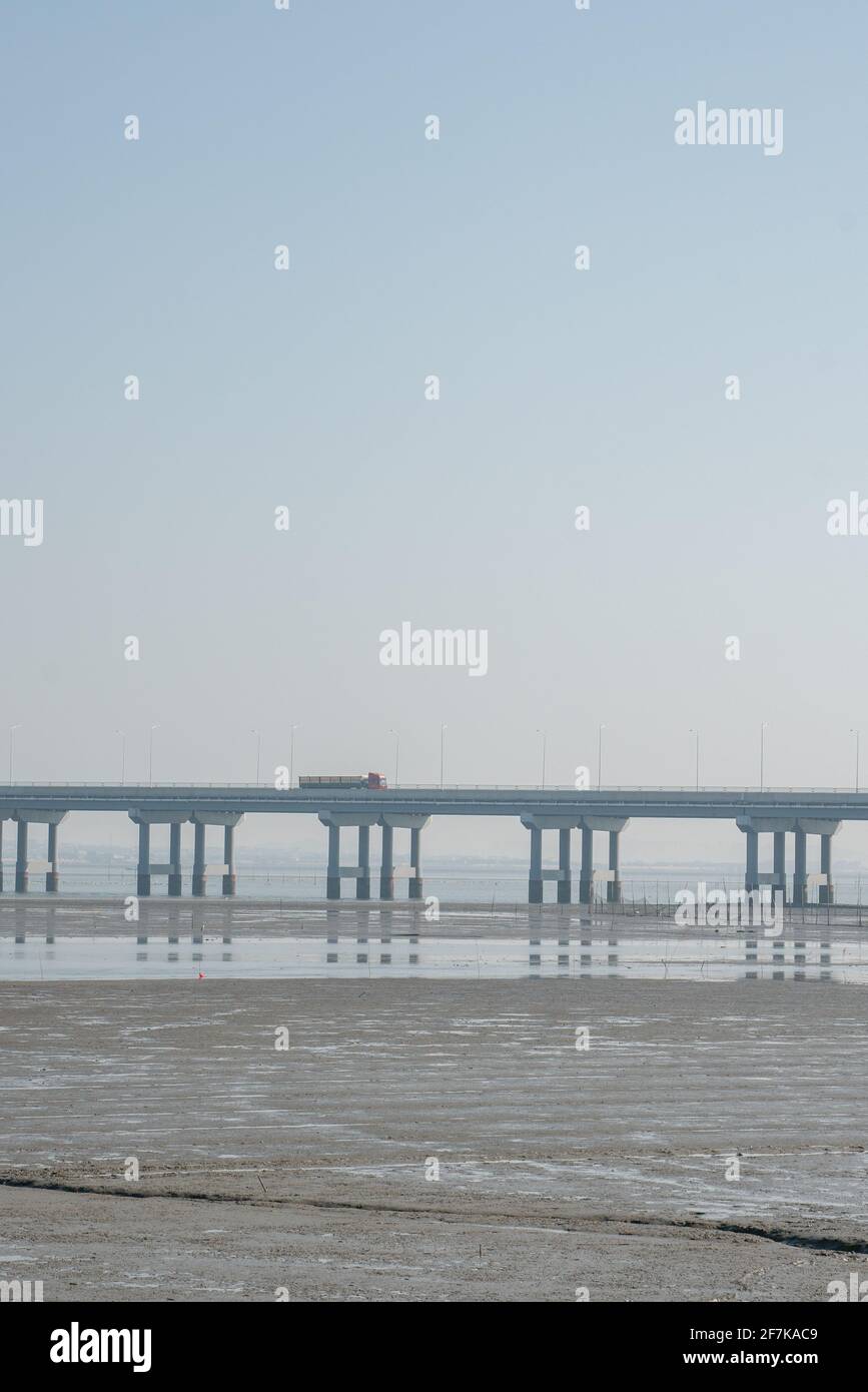 A bridge over sea in Fujian province, China Stock Photo - Alamy