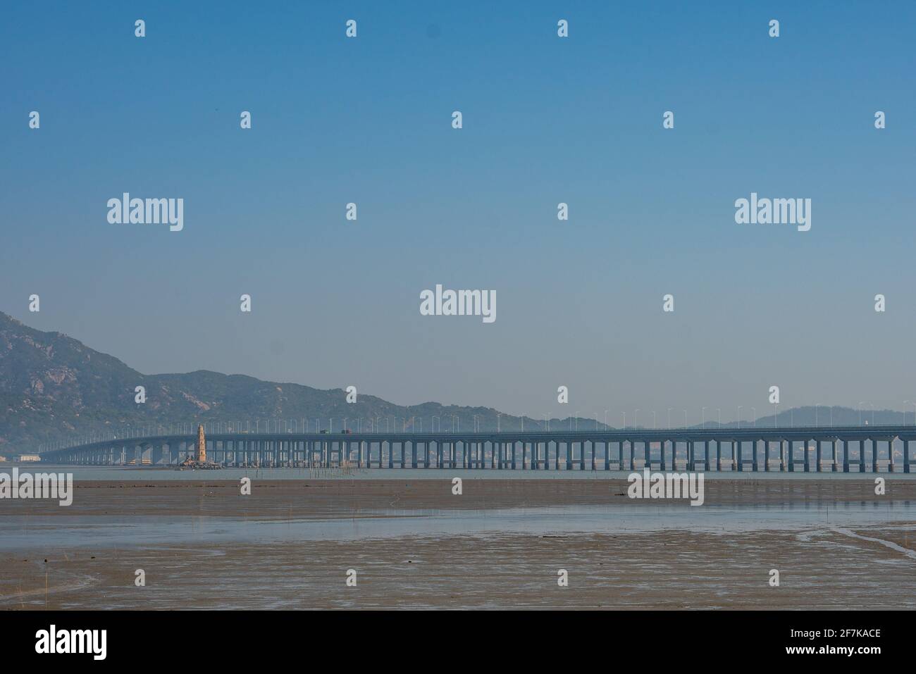 A bridge over sea in Fujian province, China Stock Photo - Alamy