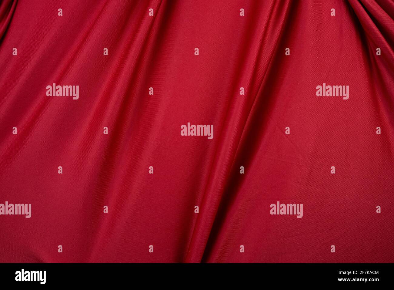 Texture, background, template. Silk fabric. Red silk drapery and ...