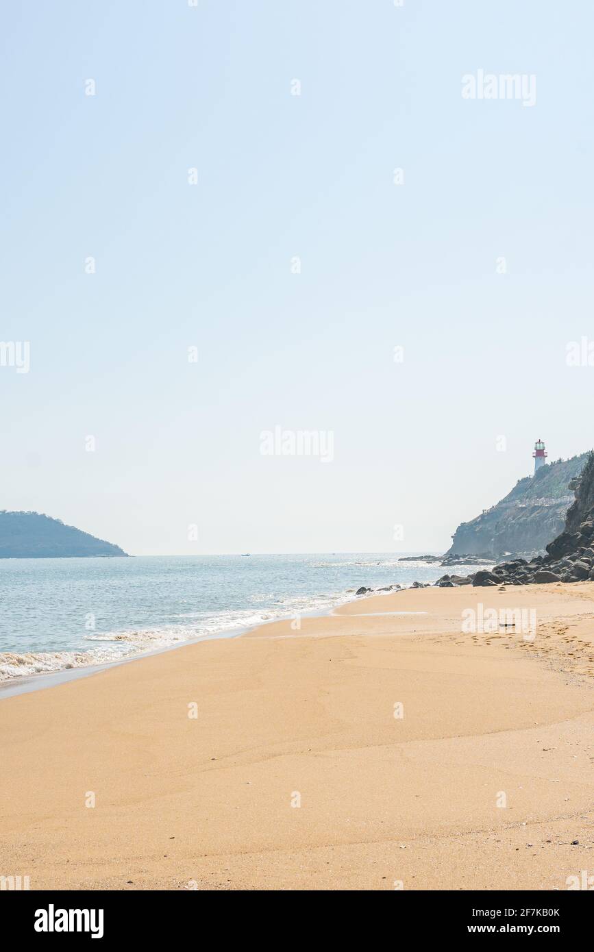The beach and coastline view in Fujian, China Stock Photo - Alamy
