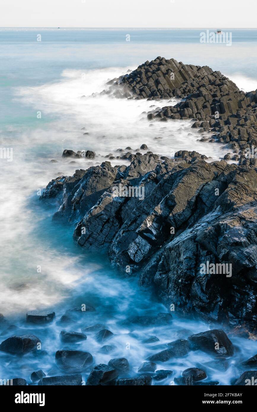 The volcanic coastline view in Zhangzhou, China Stock Photo - Alamy